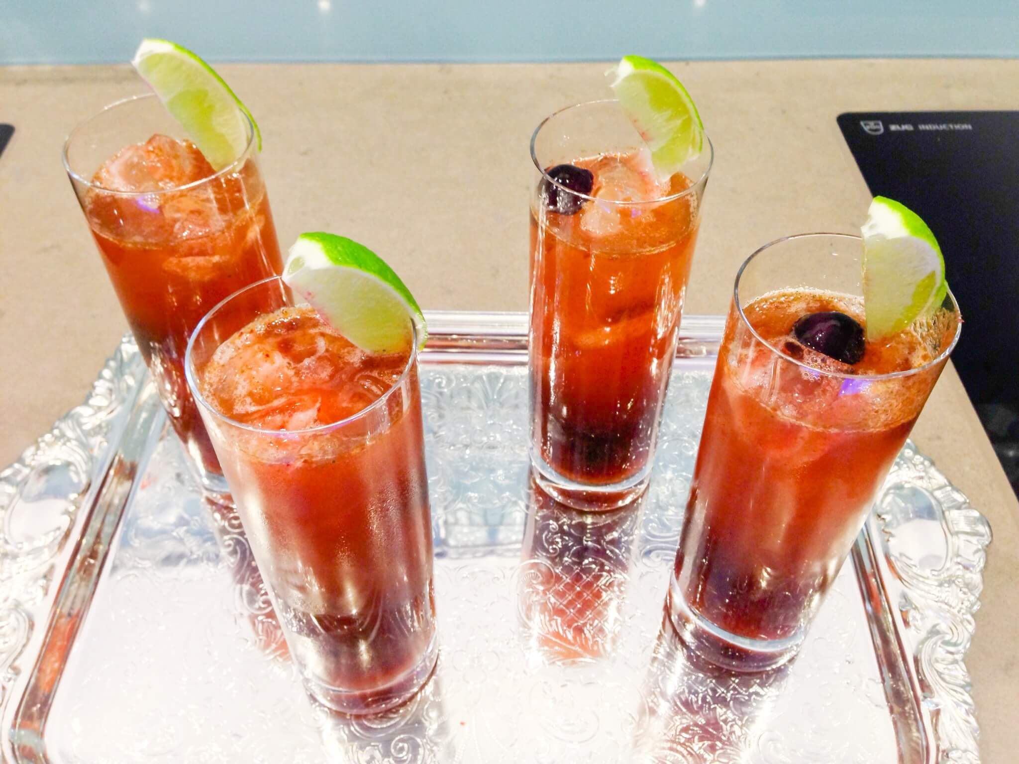 Plum cocktail