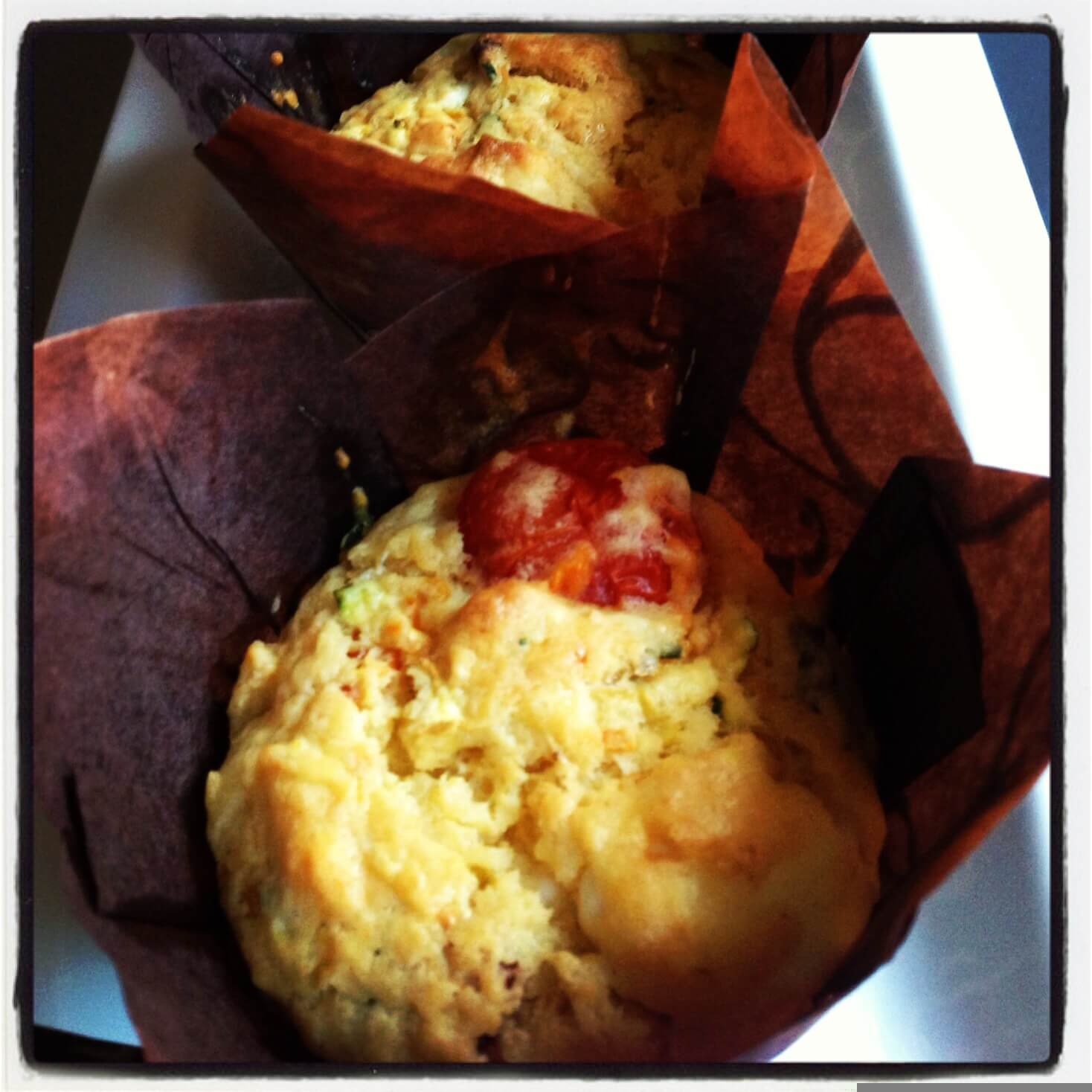 Bacon and feta muffins