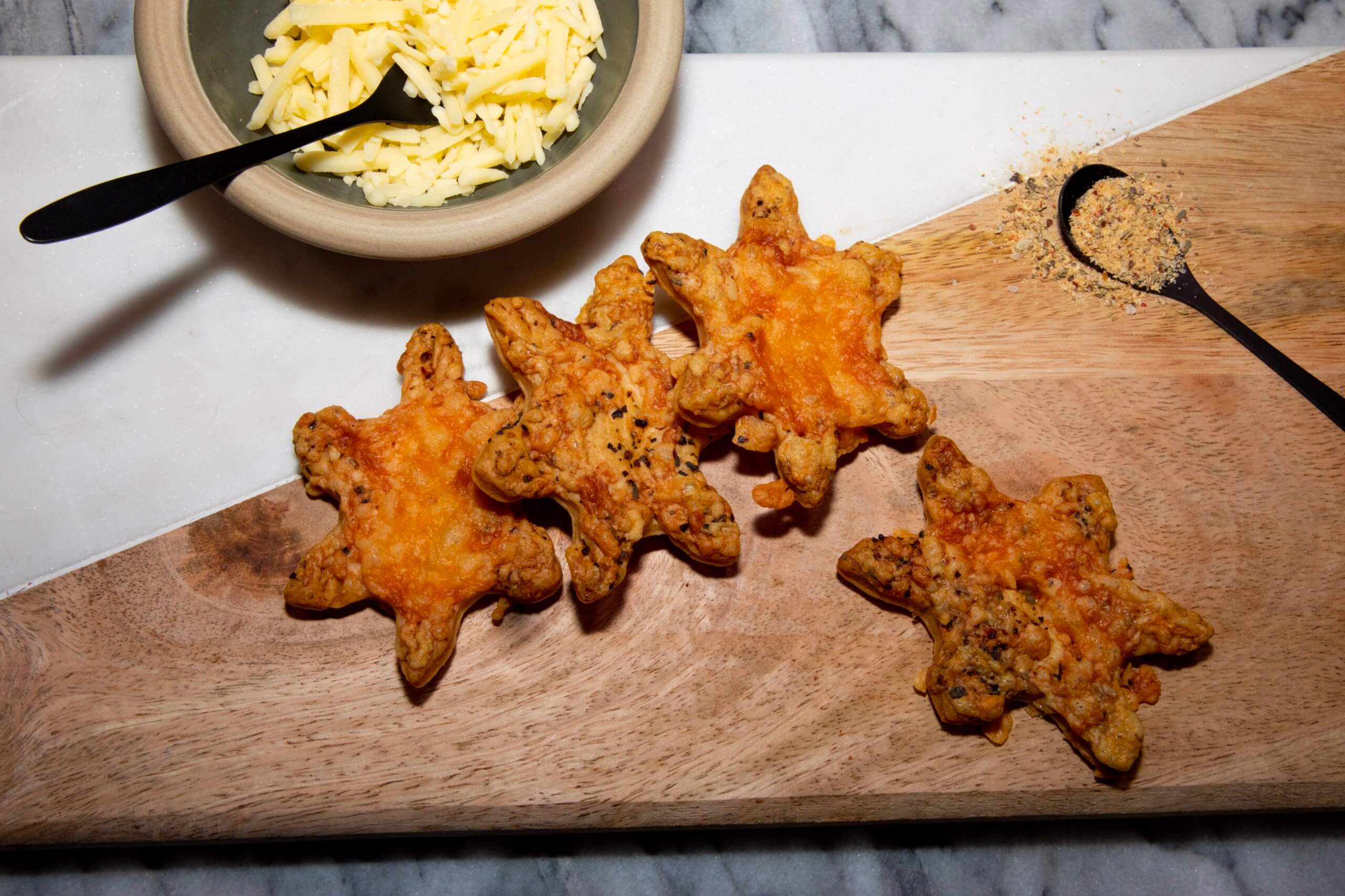 Cheddar and herby stars